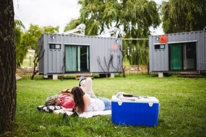 Nature escape in unique shipping container rooms - Spain