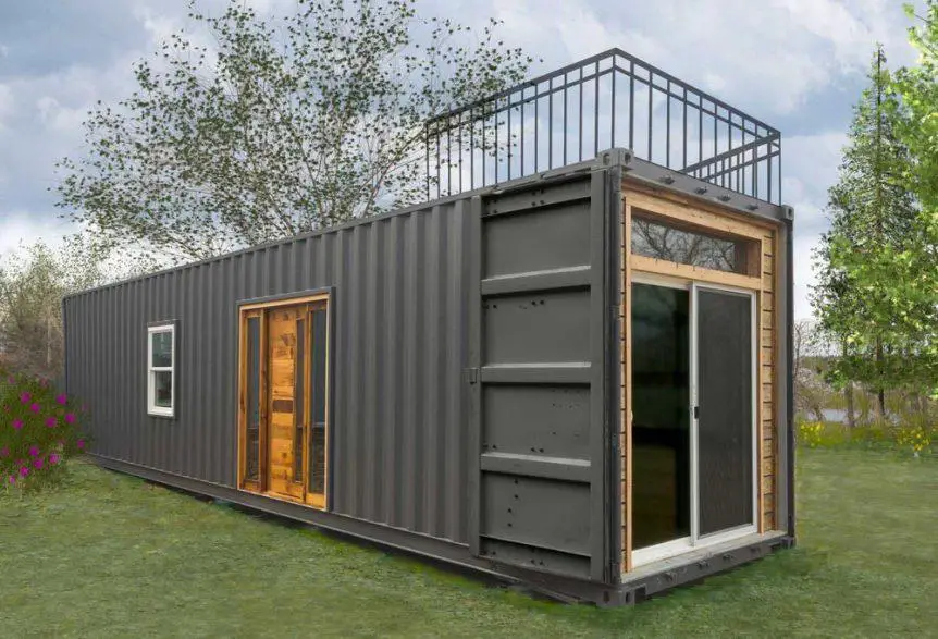 Modern Container Home With Rustic Elements - USA