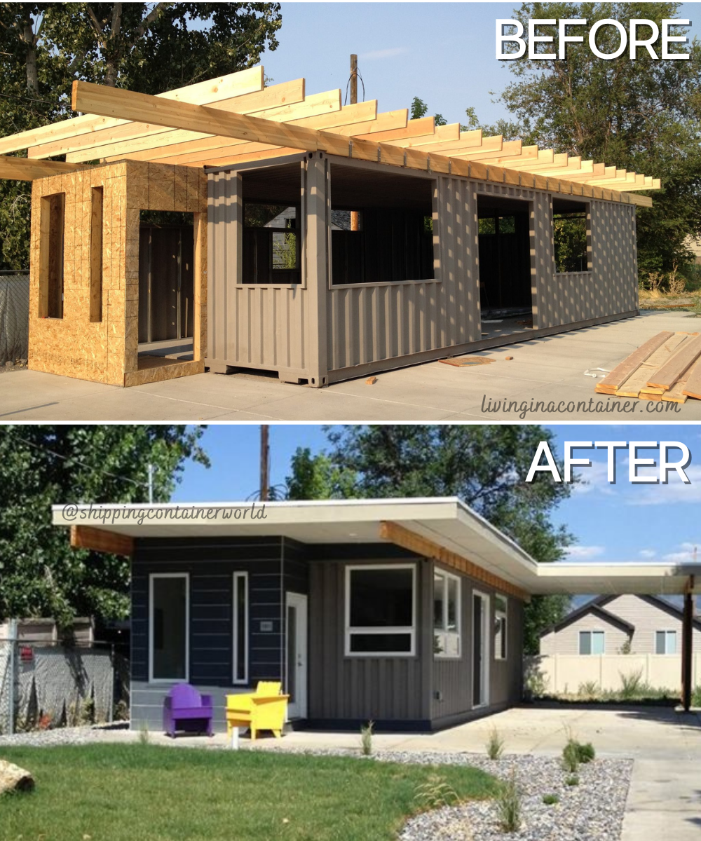 Sarah House, an Affordable Green Container Home - USA