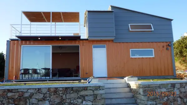 Shipping Container Tiny Home in Greece - Living in a Container