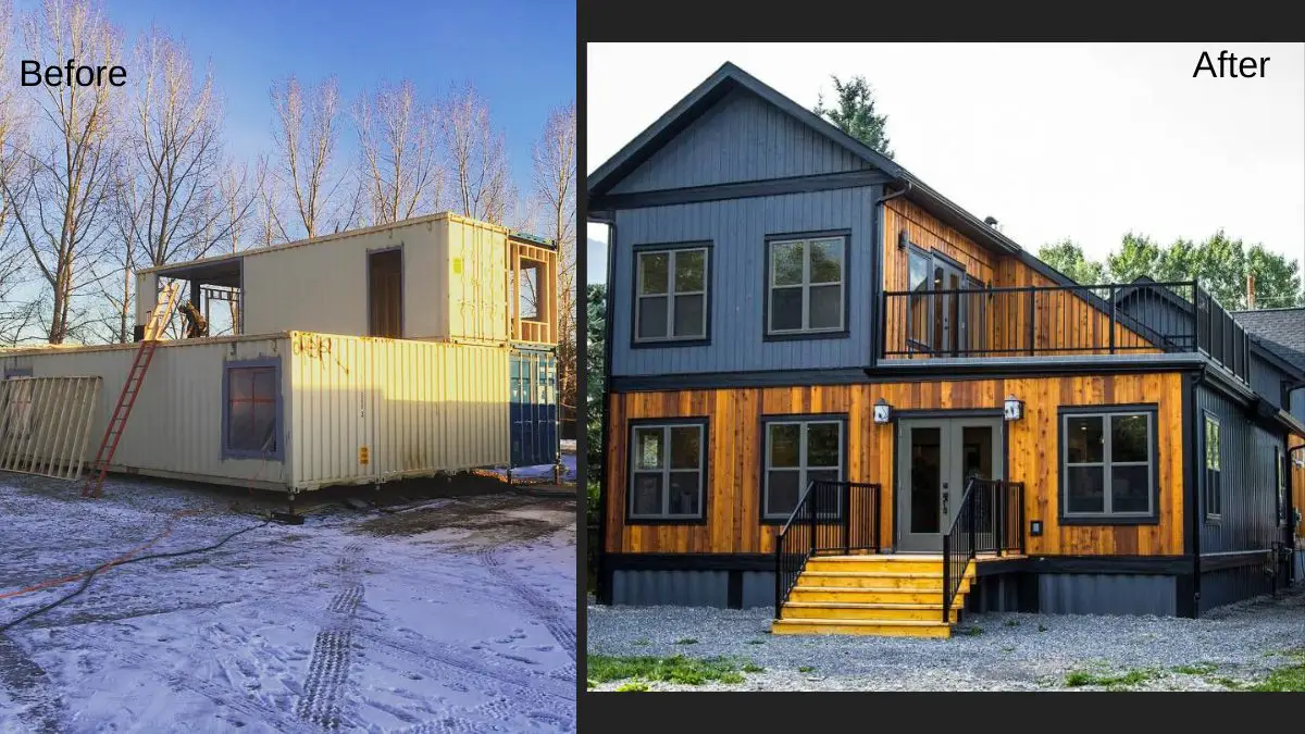 Luxury Shipping Container House in Canada- Living in a Container