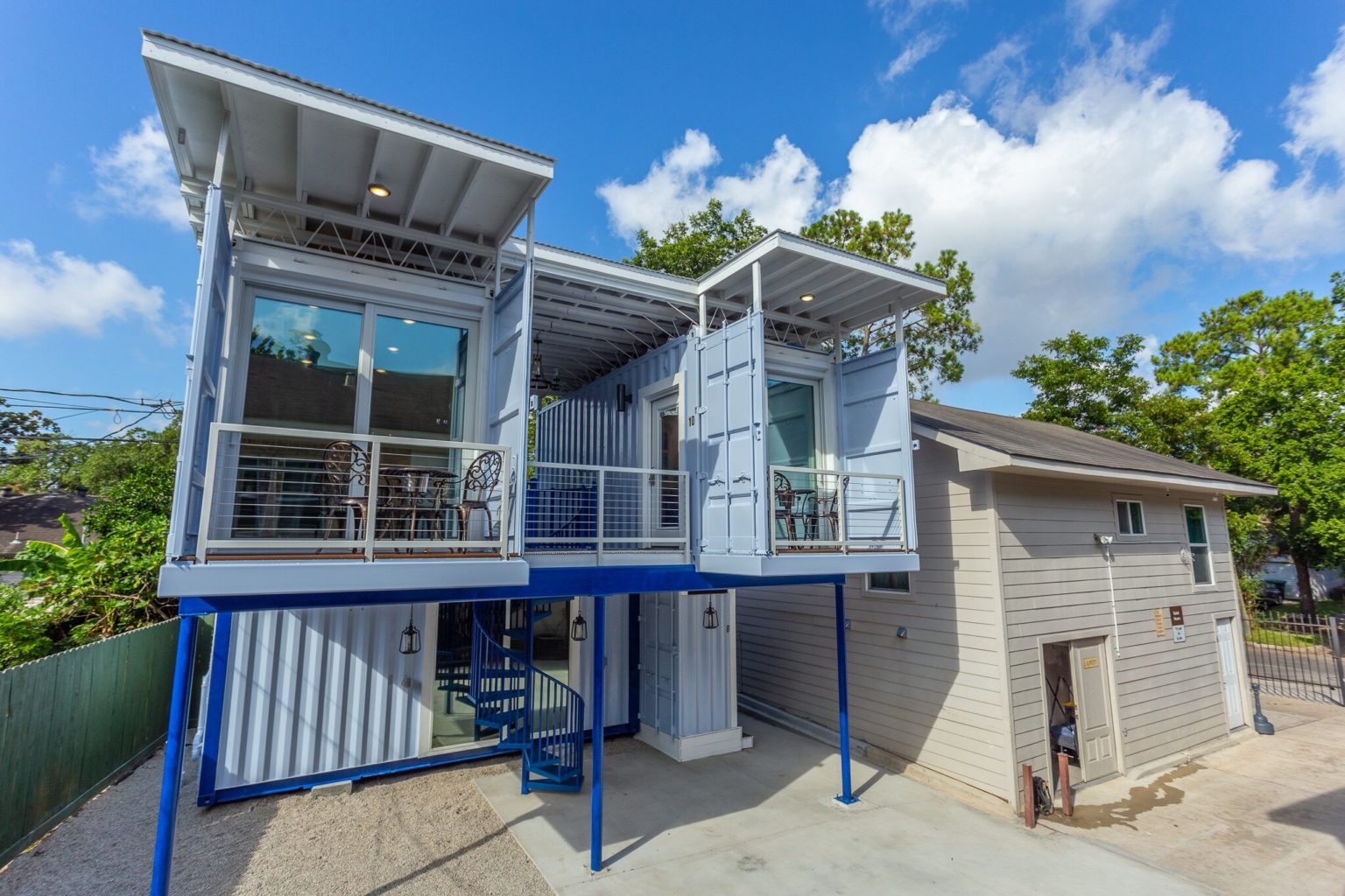 Luxury Shipping Container Living Pod in Houston, Texas