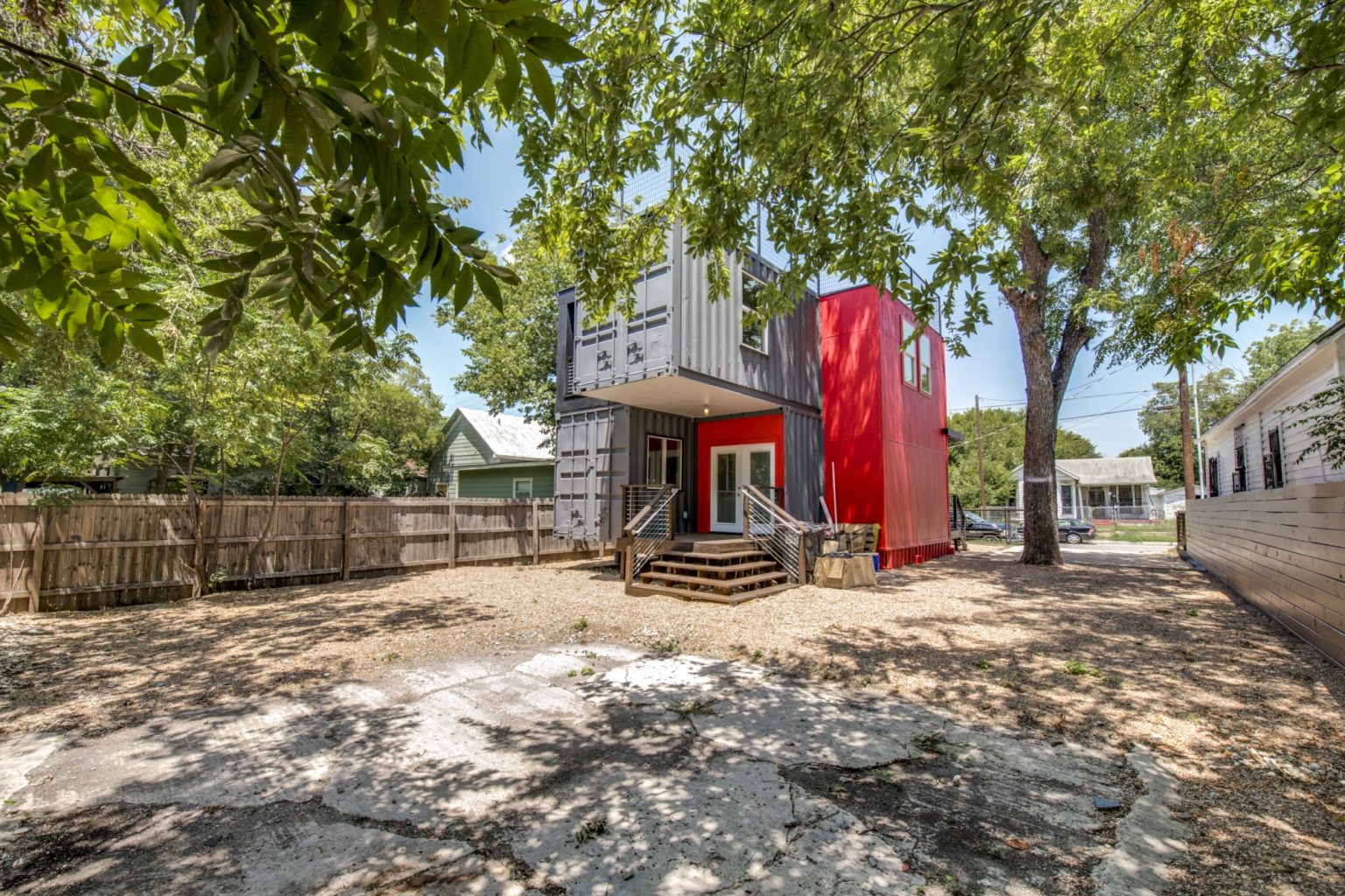 Strikingly Colored Shipping Container Home - USA