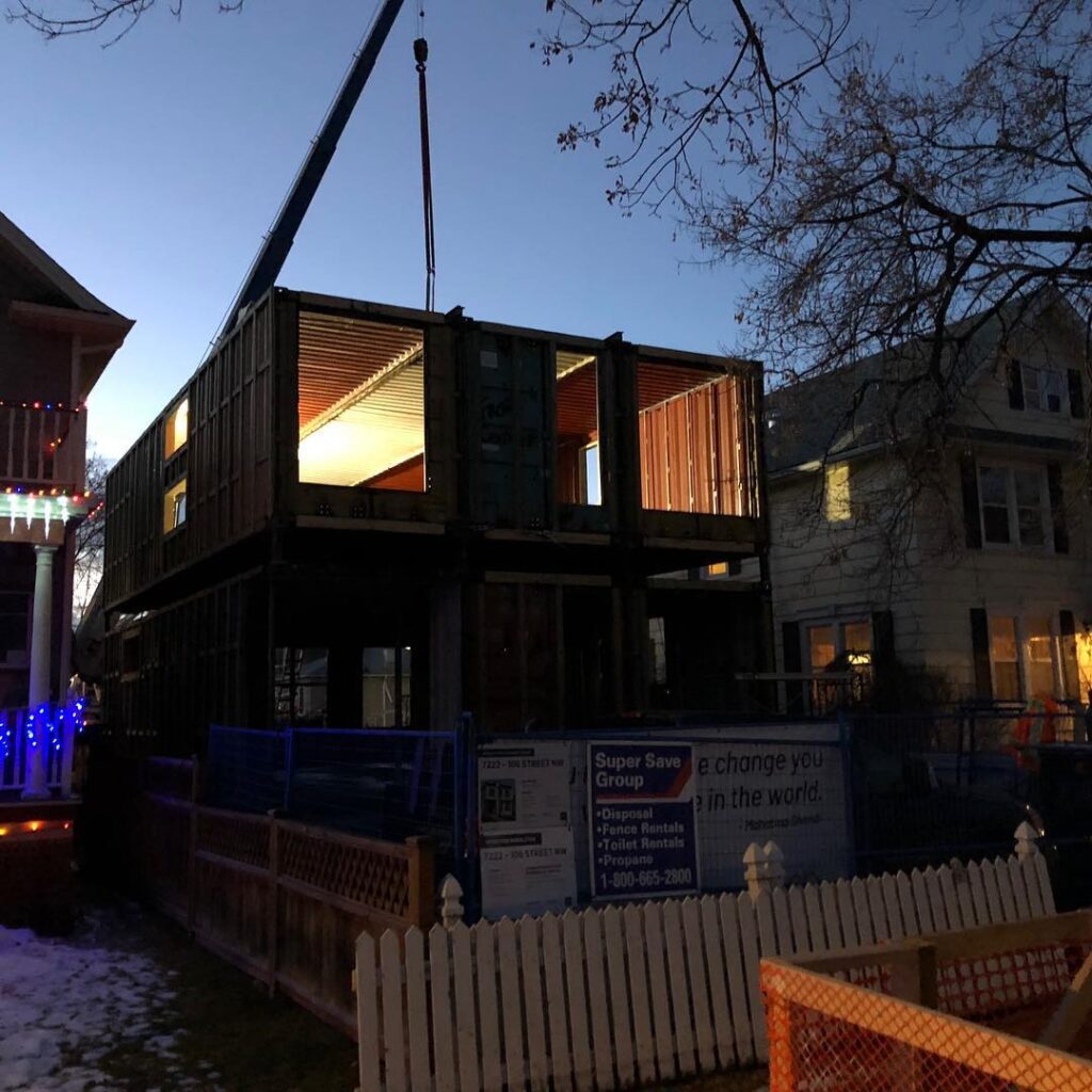 In Canada, the House Made of Shipping Containers is of Interest