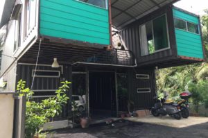 A Small Home Built Using Cargo Container at Malaysia