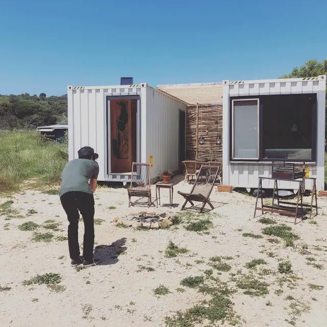 A Sustainable Live in 40 Shipping Containers - Living in a Container