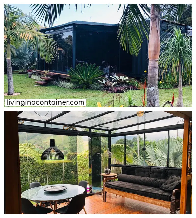 Black Container House from Rio De Janeiro, Brazil