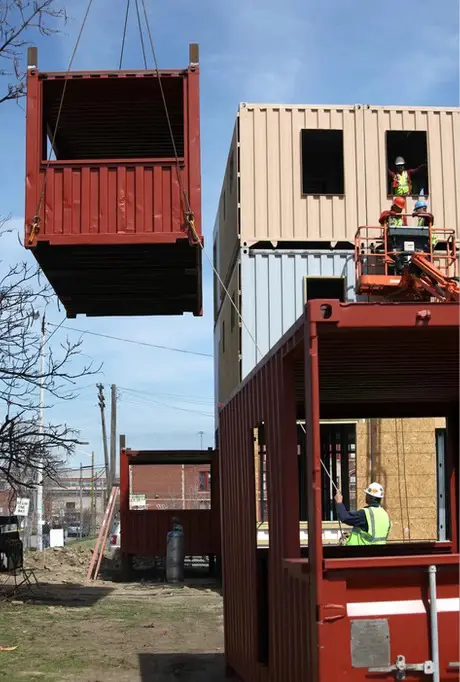 Detroit Container House Made with 9 Shipping Containers – USA