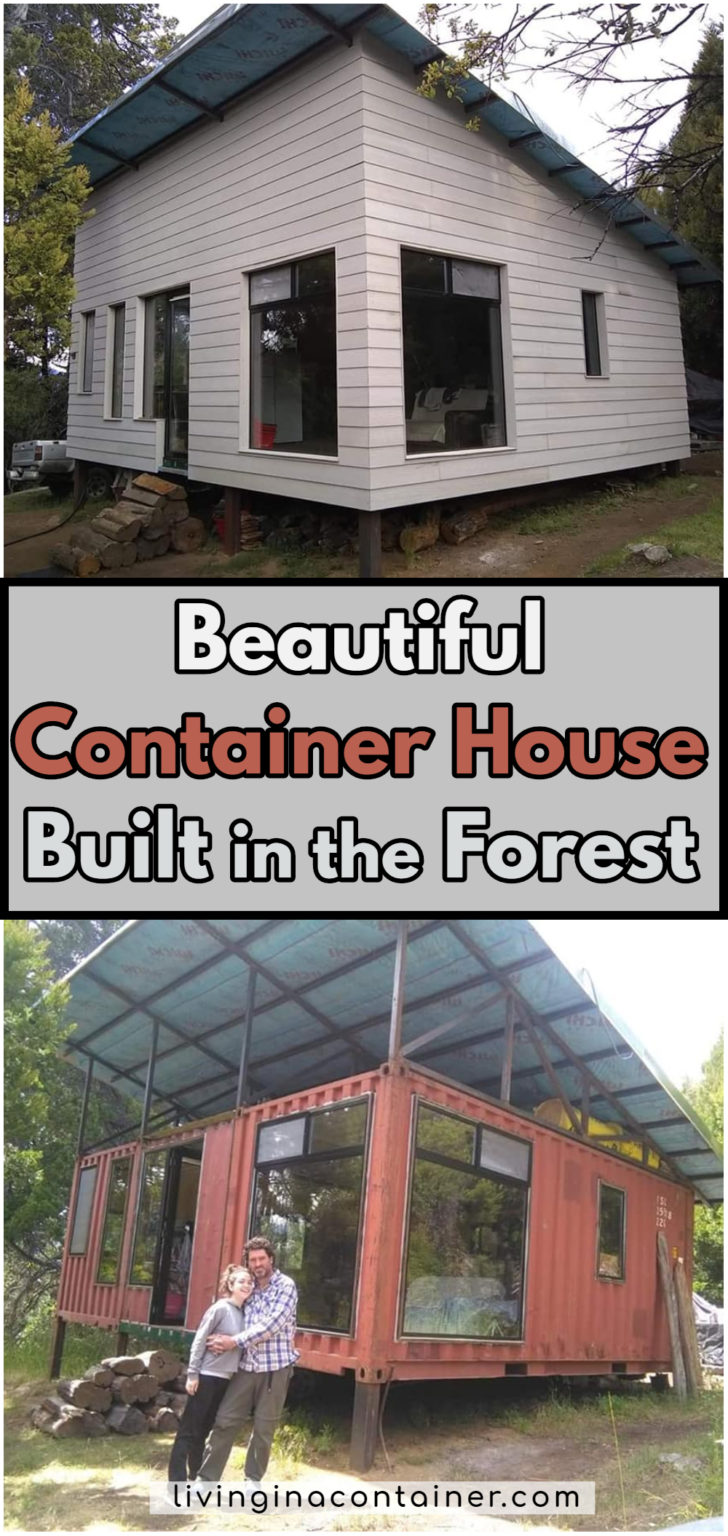 A Beautiful Container House Built in the Forest - Argentina