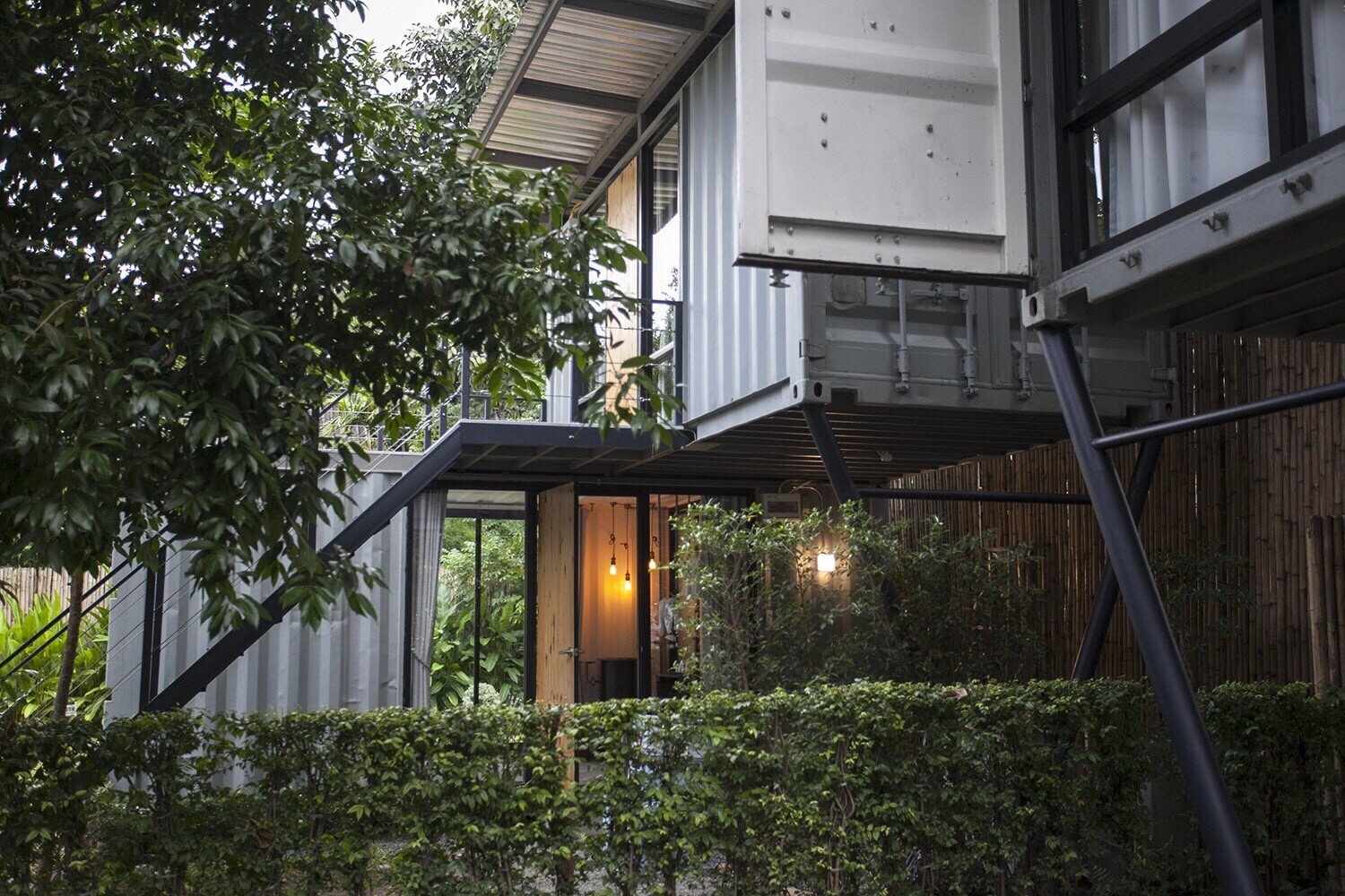 Serene Backyard Container House from Thailand