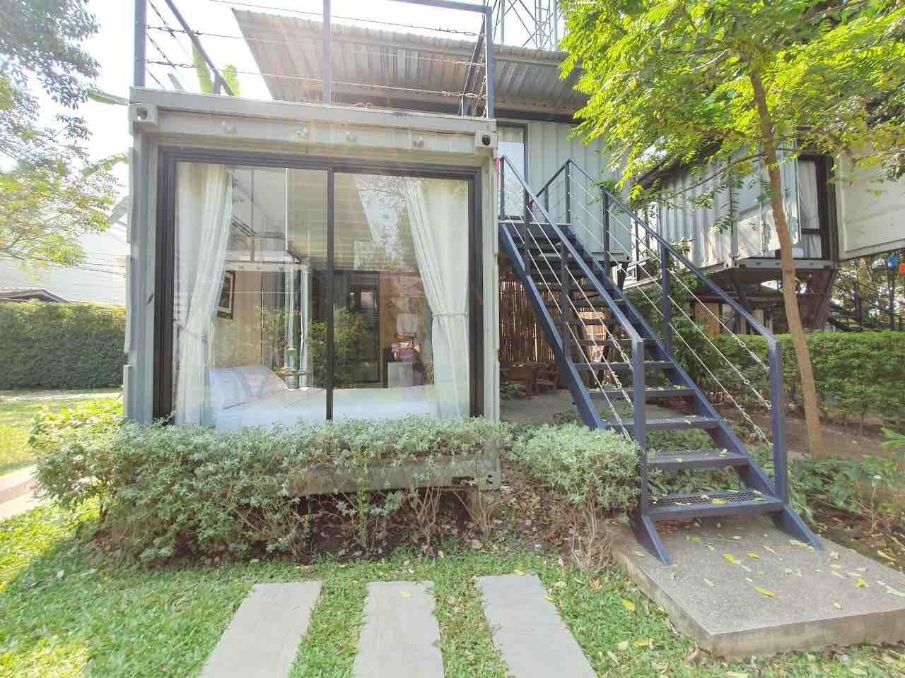 Serene Backyard Container House from Thailand