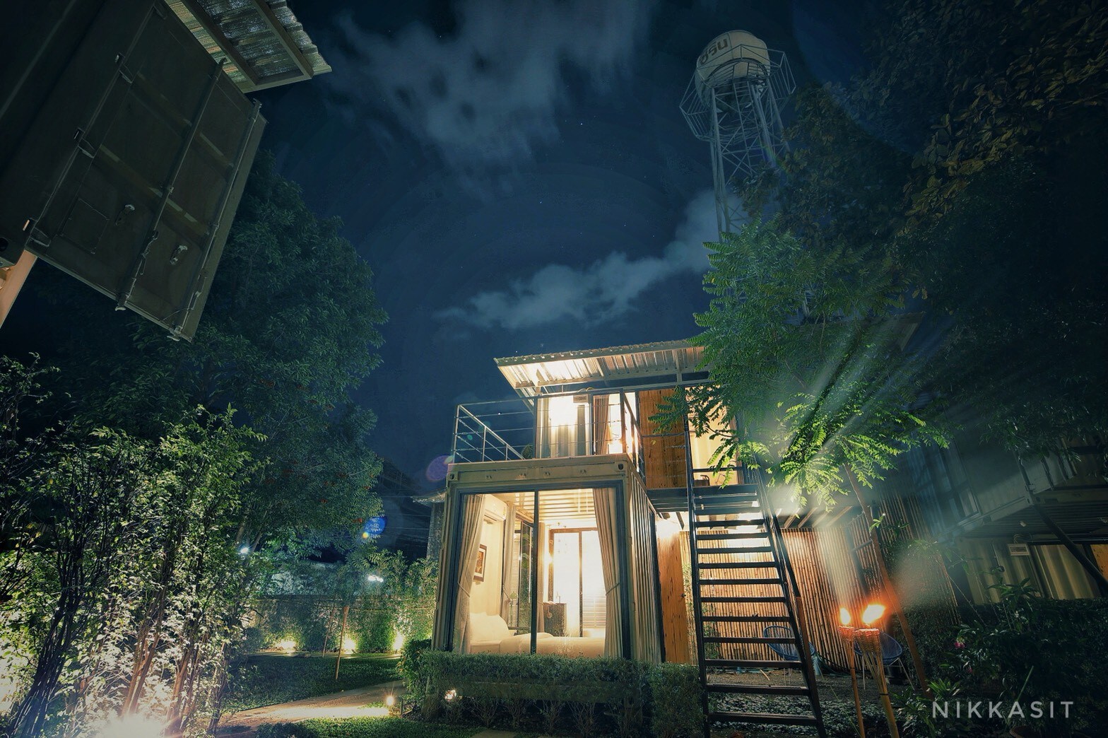 Serene Backyard Container House from Thailand