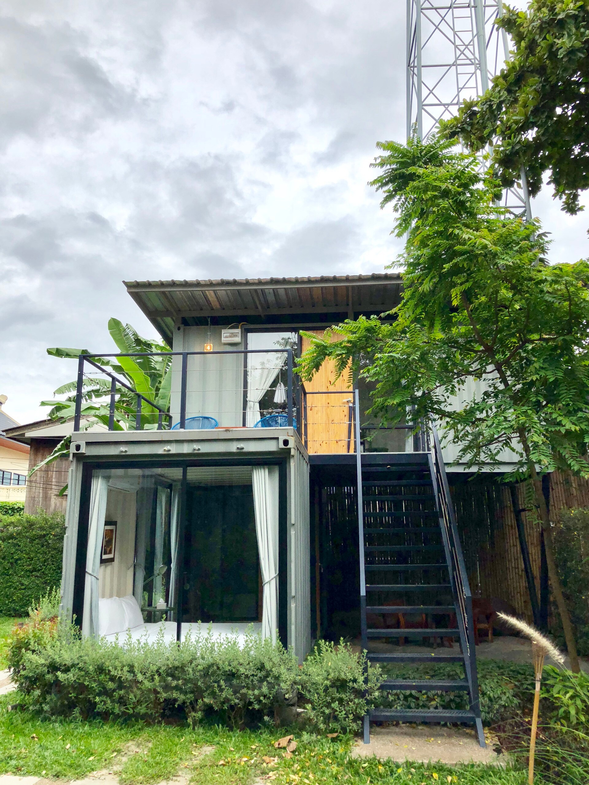 Serene Backyard Container House from Thailand