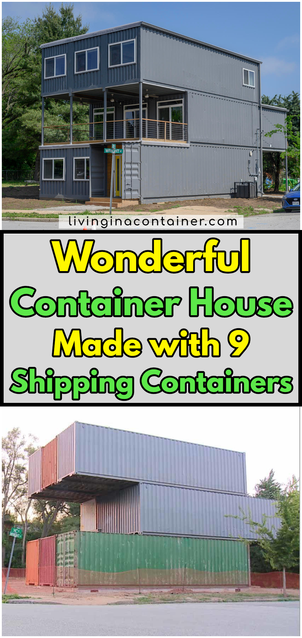 Wonderful Container House Made with 9 Shipping Containers of Travis and ...