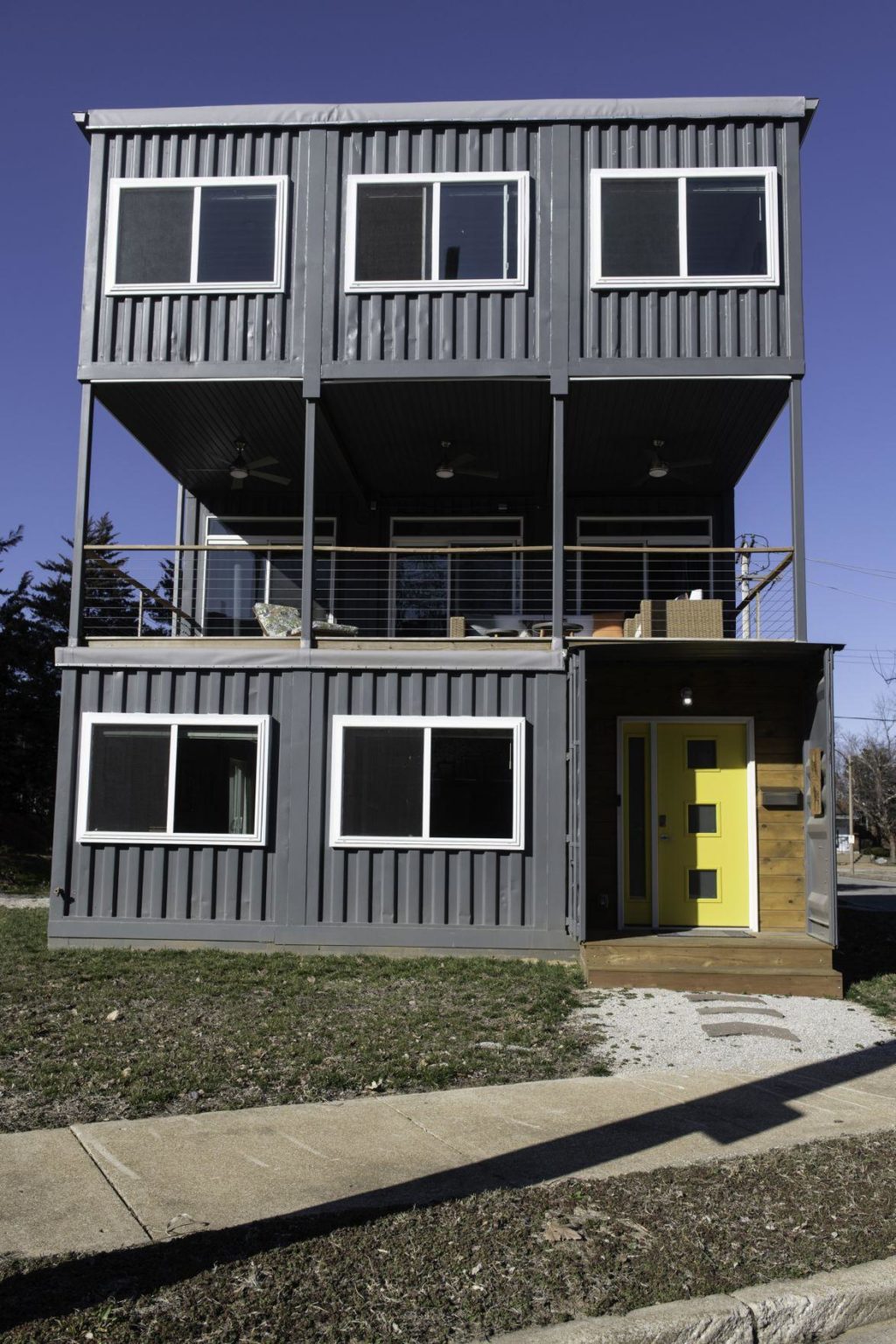 Wonderful Container House Made with 9 Shipping Containers of Travis and ...