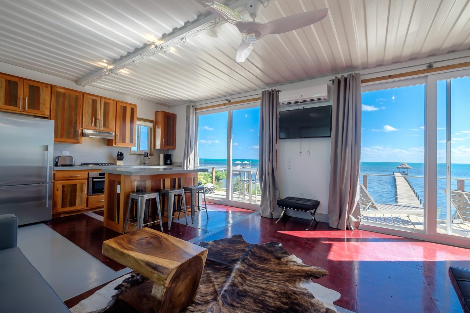 A Unique Container House with Amazing Caribbean Sea Views from Belize