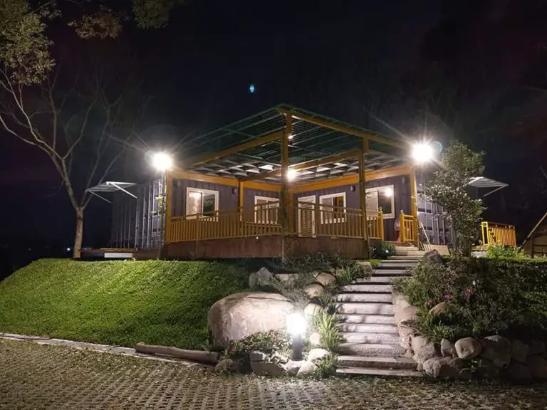 L-Shaped Container House with Amazing Veranda