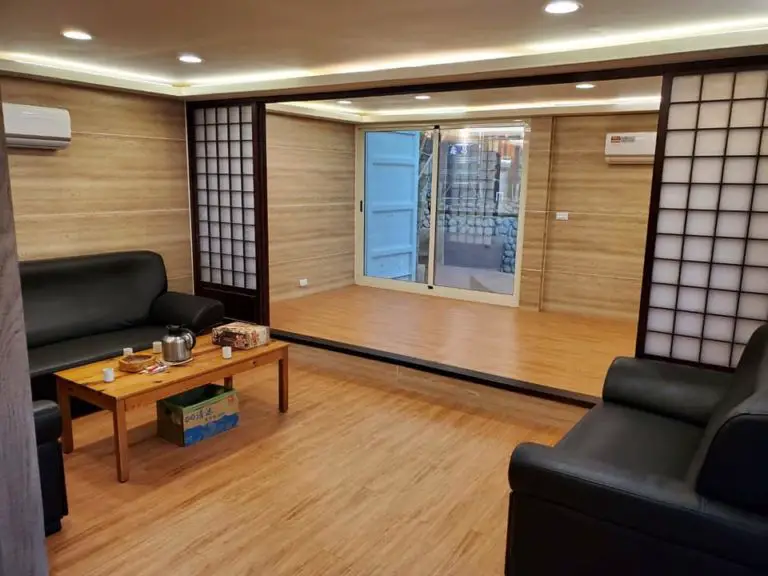 L-Shaped Container House with Amazing Veranda