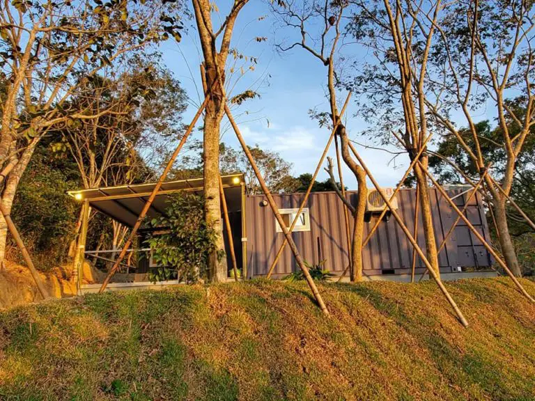 L-Shaped Container House with Amazing Veranda