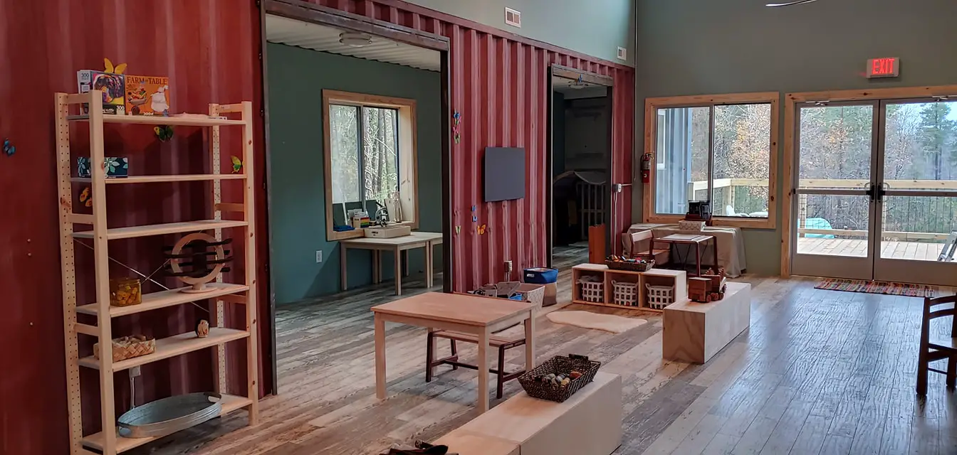 Wildflower School Made with Shipping Containers from Carrboro