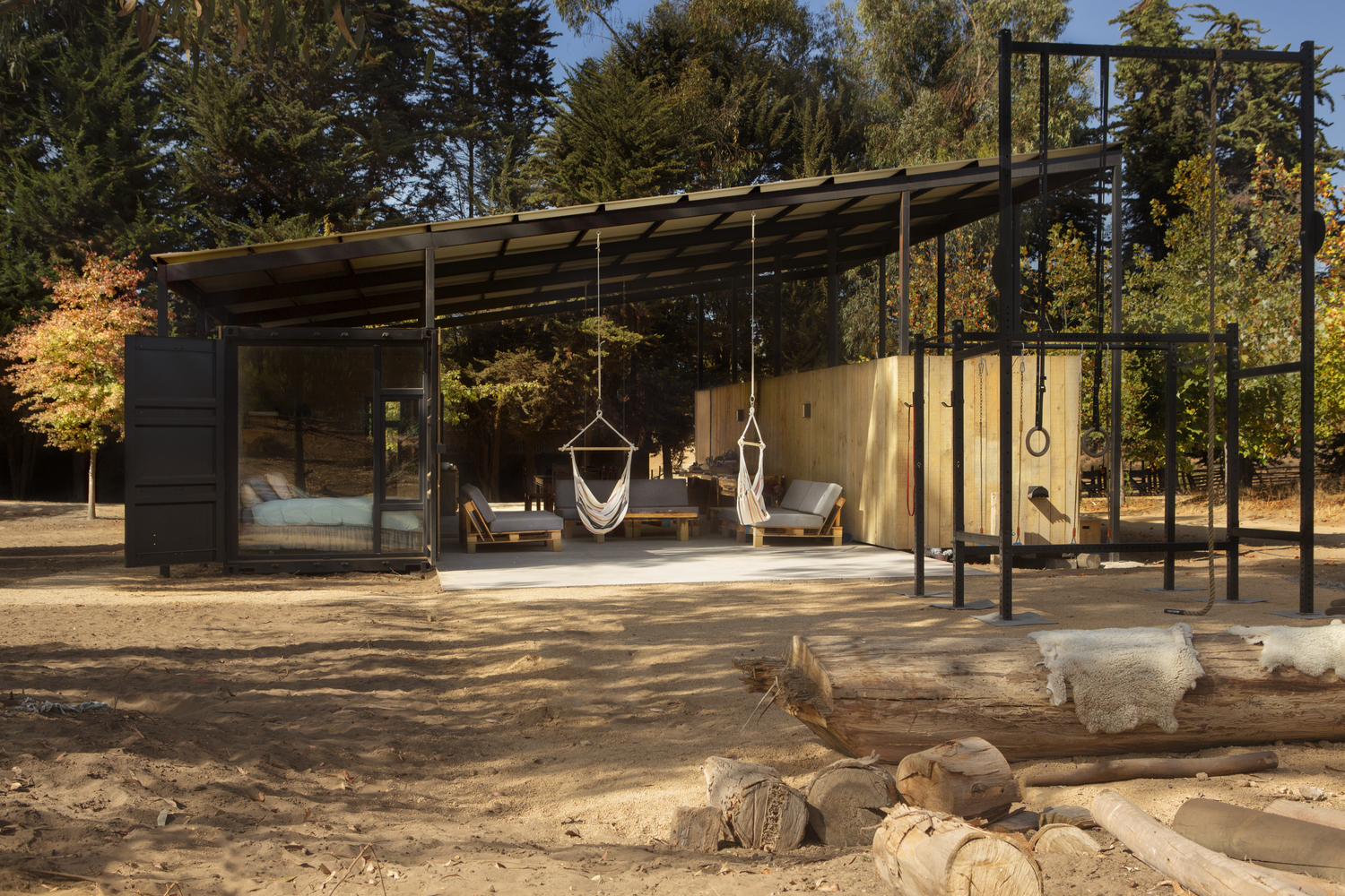 Conversion of Shipping Containers to Wonderful Home in Chile