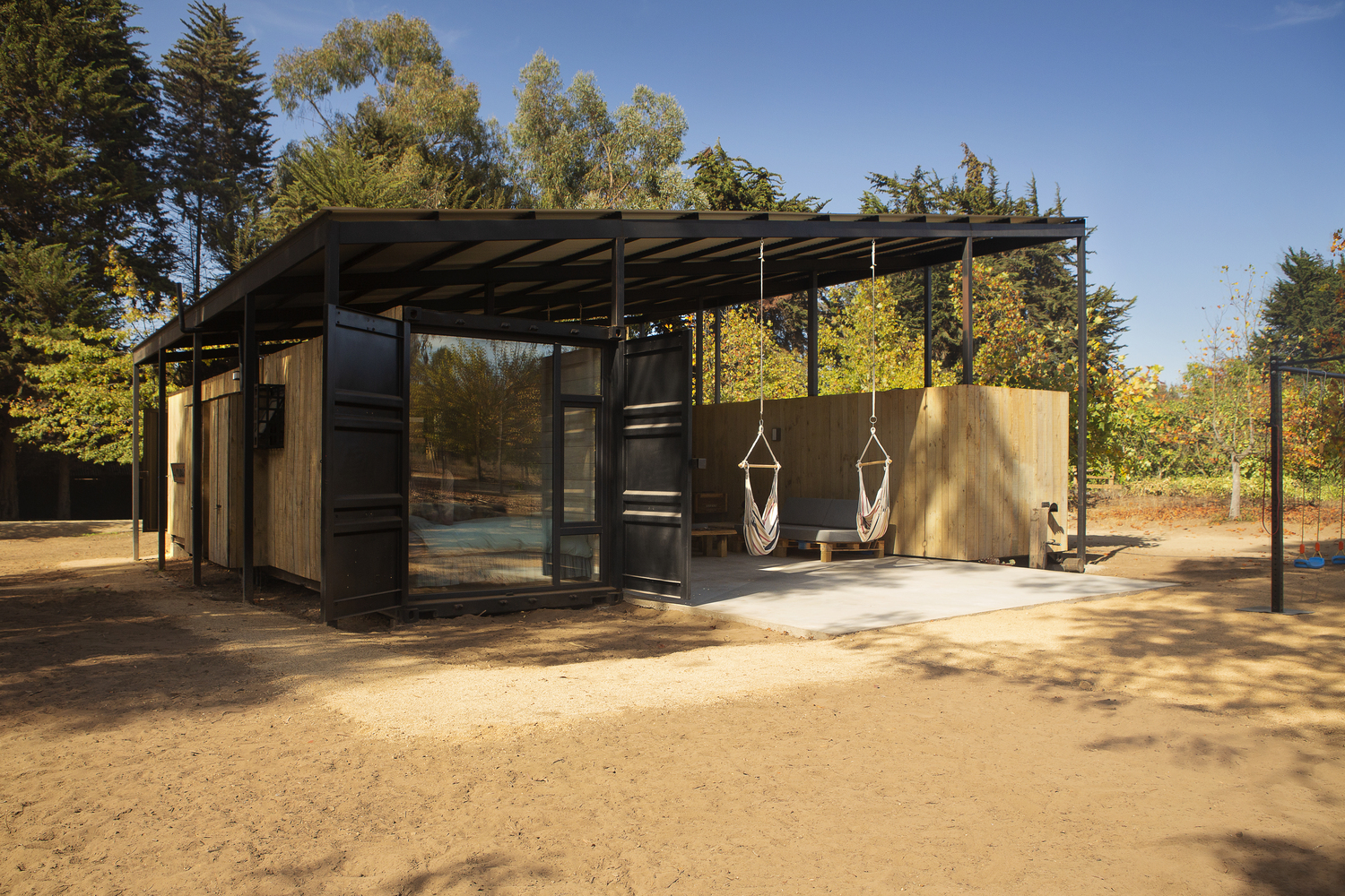 Conversion of Shipping Containers to Wonderful Home in Chile