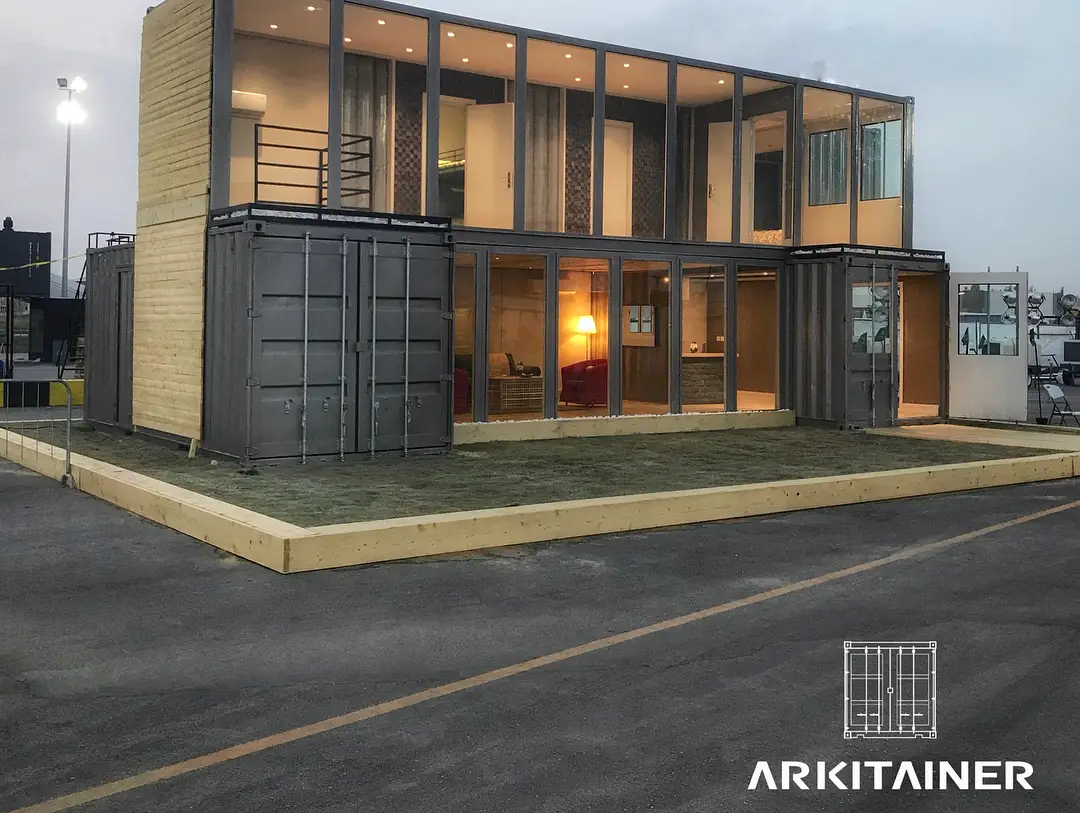 Cool Container Villa for Black Color Lovers