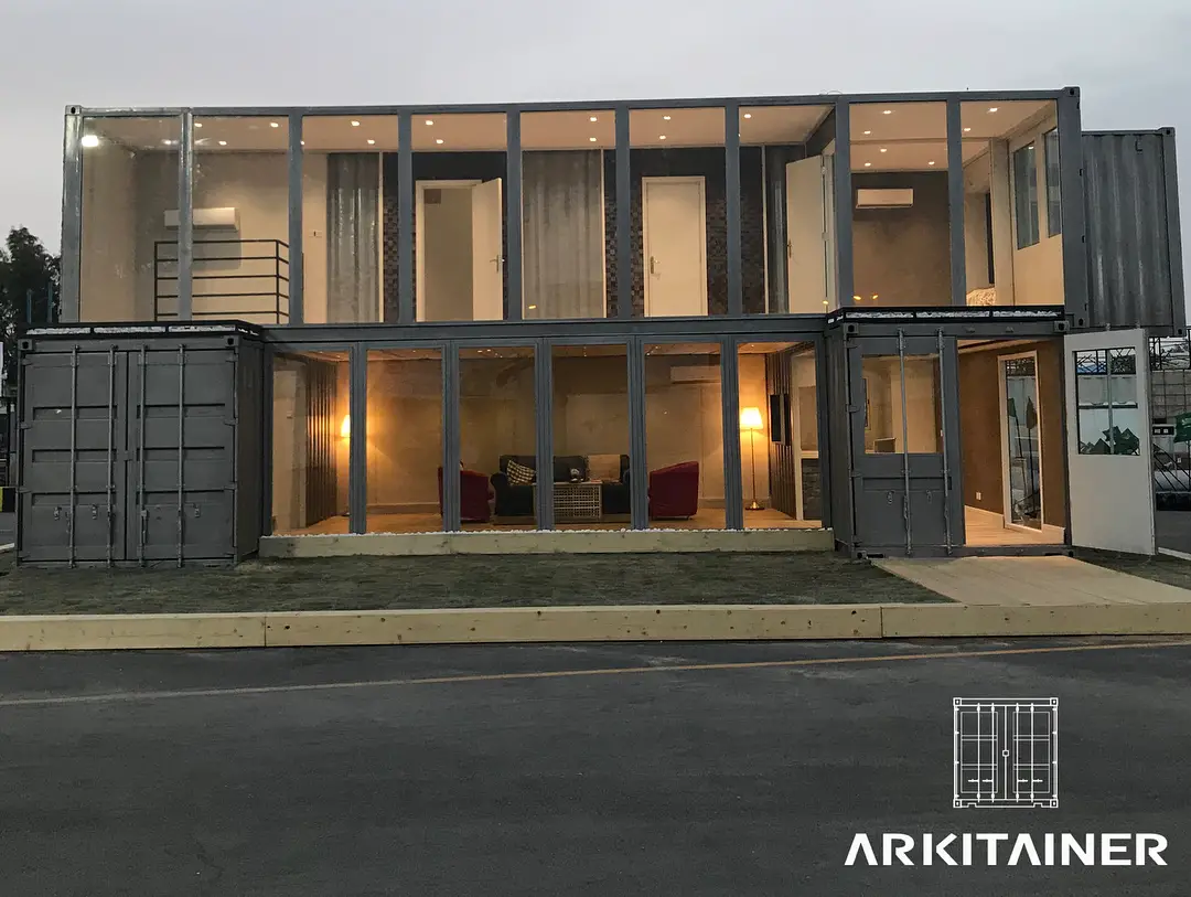 Cool Container Villa for Black Color Lovers