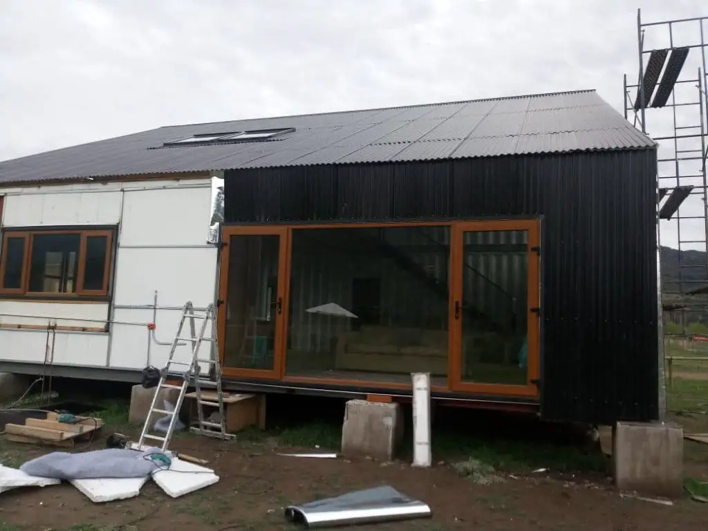 Impressive Interior Triangular Style Container House