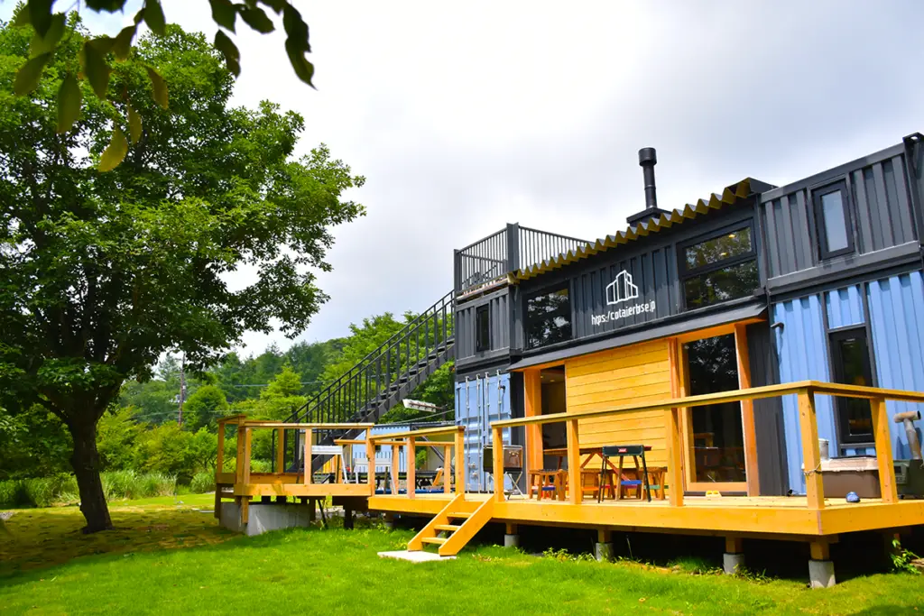 Wonderful Container House in the Unique Nature of Japan