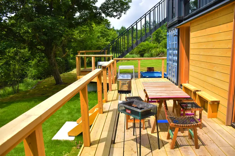 Wonderful Container House in the Unique Nature of Japan