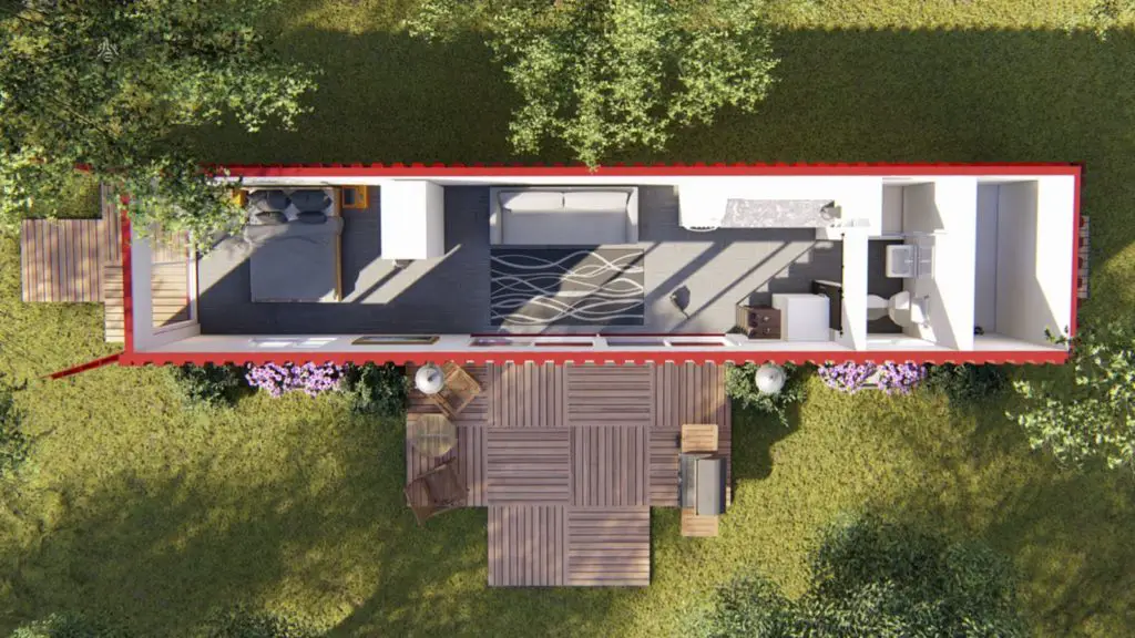 Home Floor Plans with 4 Shipping Container - Living in a Container