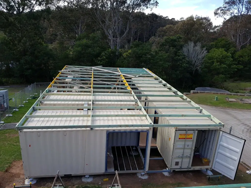 Conversion of four Salvaged Shipping Containers into a Stylish ...