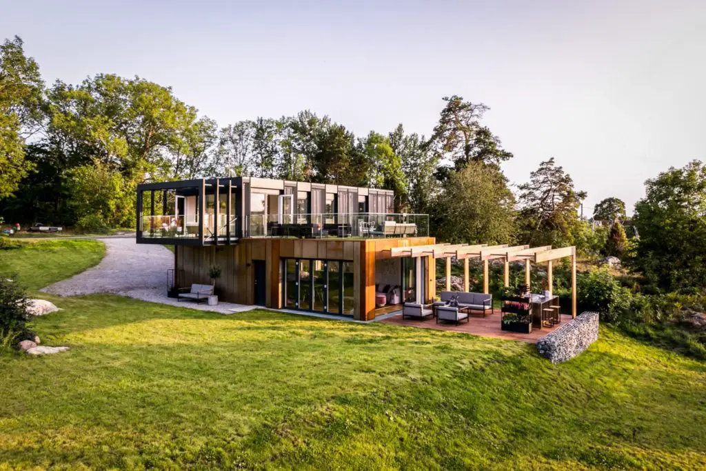 Shipping Container House Located in Sweden - Living in a Container