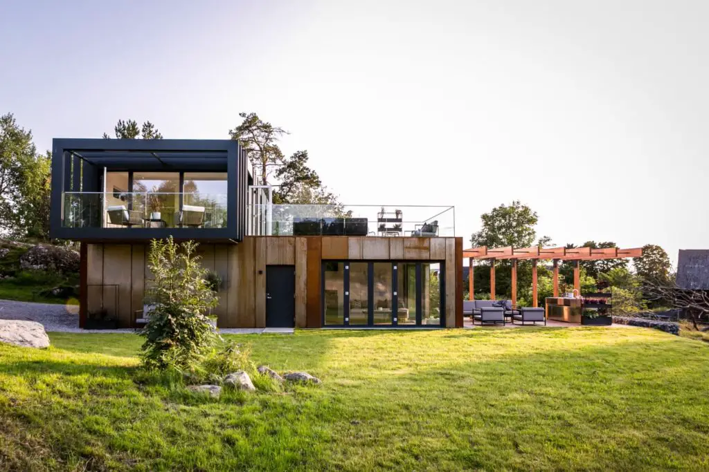 Shipping Container House Located in Sweden - Living in a Container