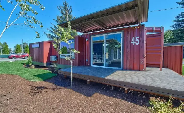 Conversion of 2 Shipping Containers into a Striking Home