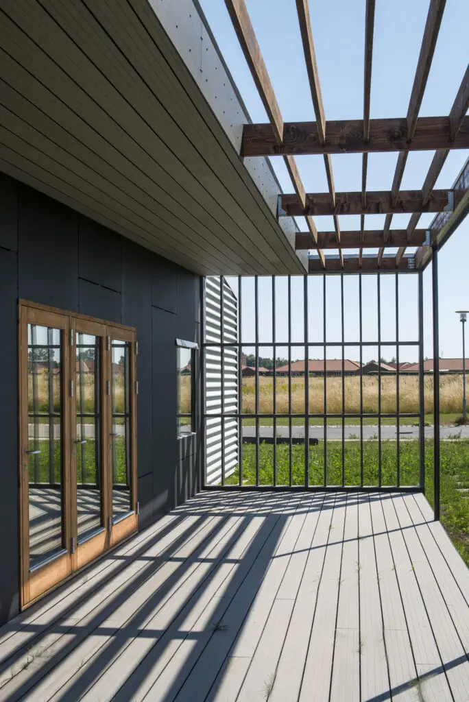 Shipping Container House Built from Processed Recycled Materials in Denmark