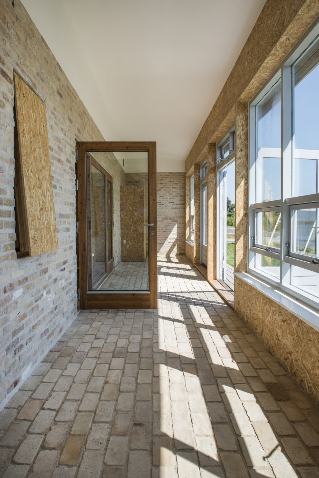 Shipping Container House Built from Processed Recycled Materials in Denmark