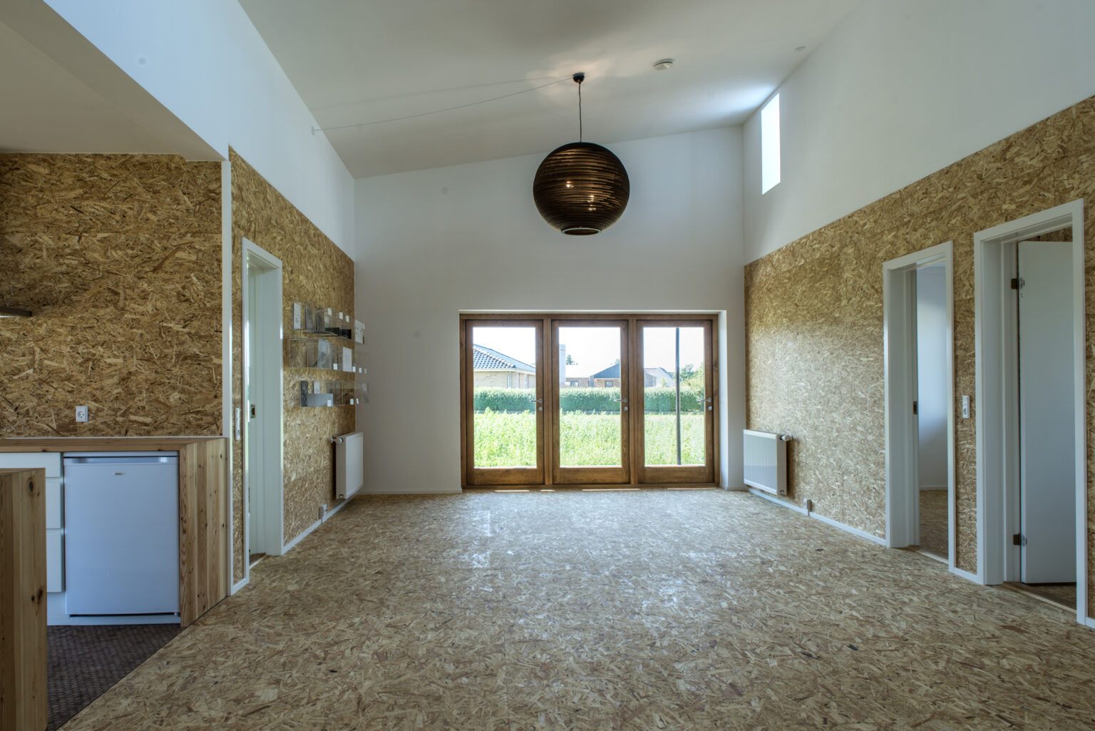 Shipping Container House Built from Processed Recycled Materials in Denmark