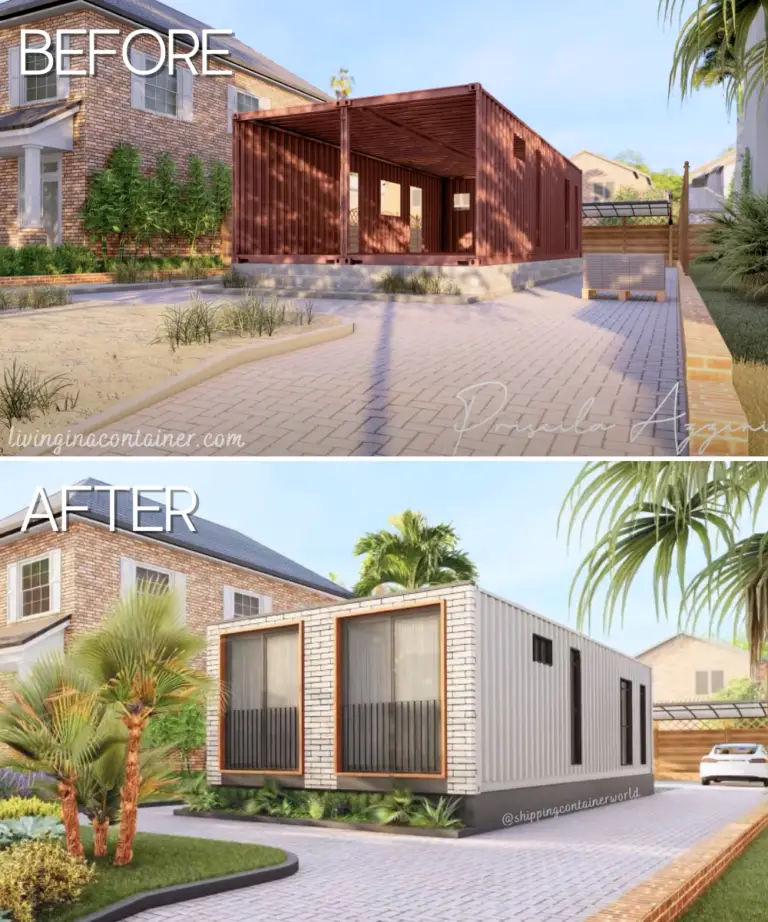 Two Studio Apartment House Using Shipping Containers by Priscila Azzini