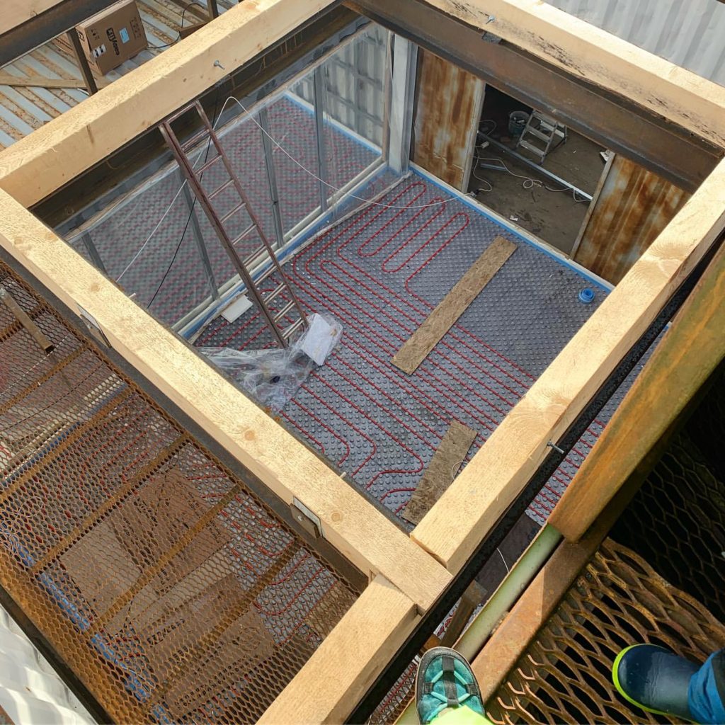 Village Community Area Built with 13 Shipping Containers