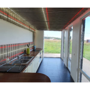 Village Community Area Built with 13 Shipping Containers