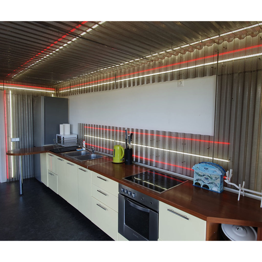 Village Community Area Built with 13 Shipping Containers