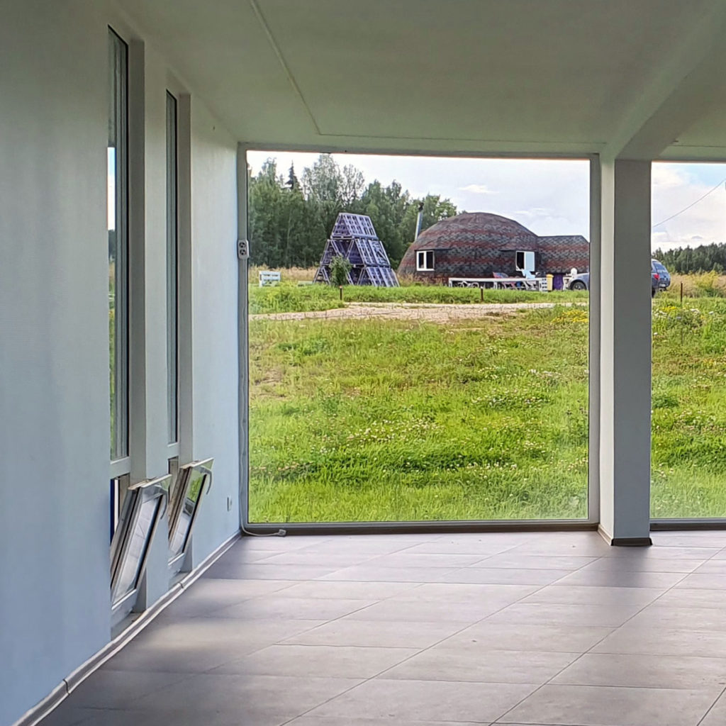 Village Community Area Built with 13 Shipping Containers