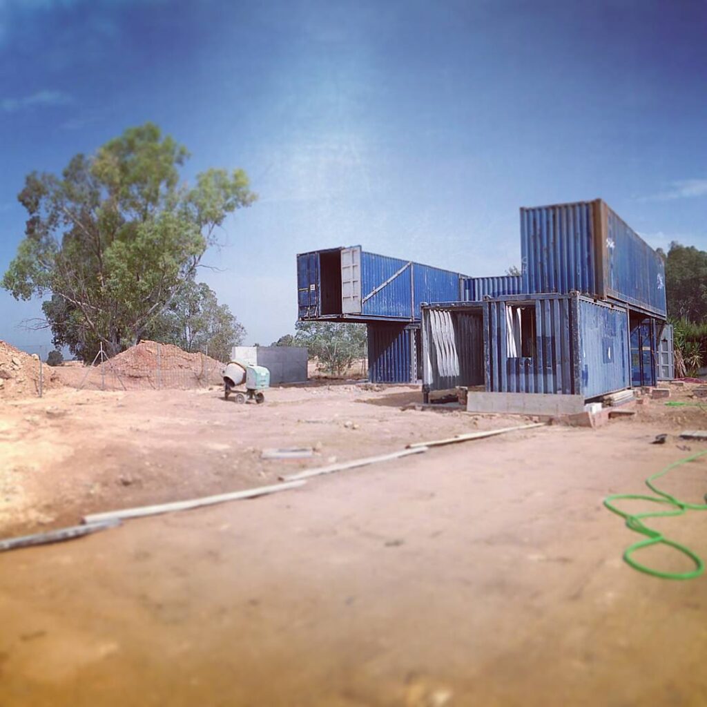 Incredible Family House Made of Recycled Shipping Containers from Sevilla