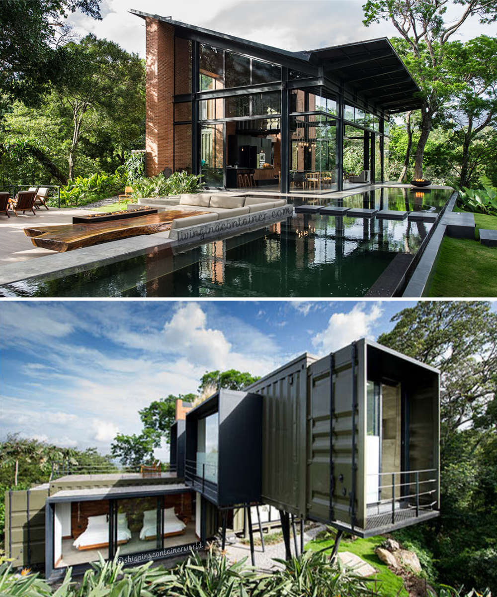 4 Bedrooms Luxury Shipping Container House Model by Priscila Azzini ...