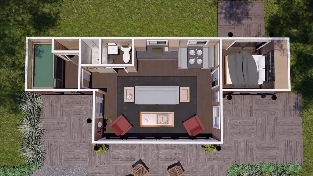 Amazing Shipping Container Transformation by the Lake