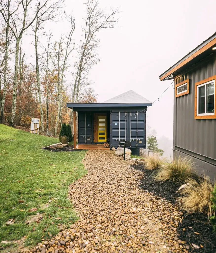 'On The Rocks' Shipping Container House with Fantastic View