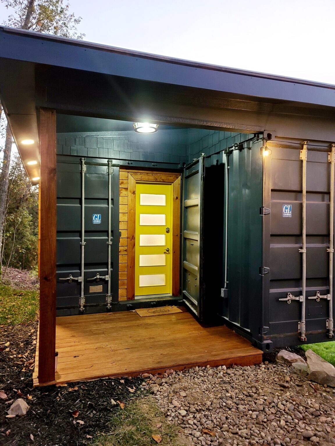 'On The Rocks' Shipping Container House with Fantastic View