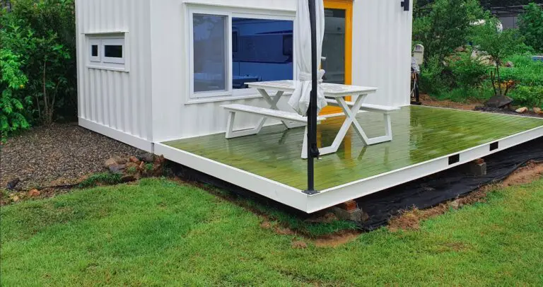 Tiny and Cute White Container House